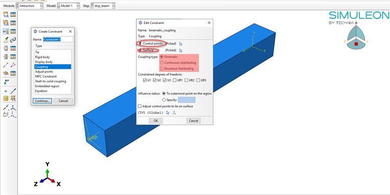 Kinematic Vs Distributed Coupling Constraints in Abaqus Kinematic Vs Distributed Coupling Constraints in Abaqus
